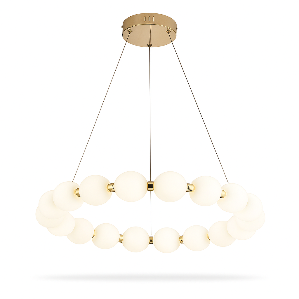 Cloud Round Gold Ceiling Light – Design Luxe Interiors