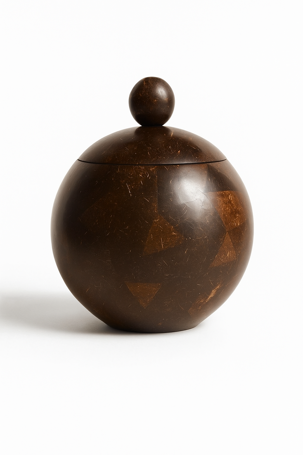 Coconut Shell Pot with Lid – Design Luxe Interiors