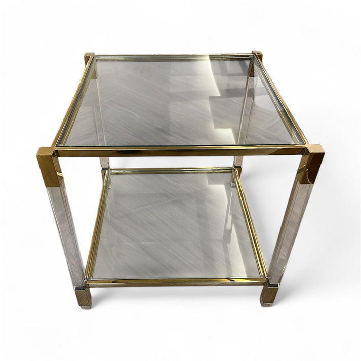 Gold Perspex Table – Design Luxe Interiors