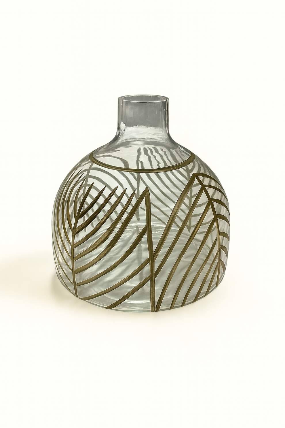 Leaf Glass Vase – Design Luxe Interiors
